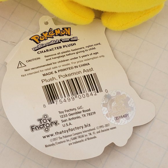 toy factory | Toys | New Tag Pokmon Character Plush Pikatchu Gotta ...